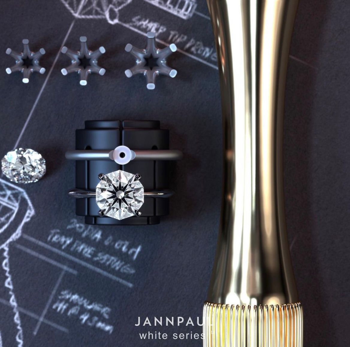 iF Design - Decagon 10 Hearts & Arrows Diamond Cut