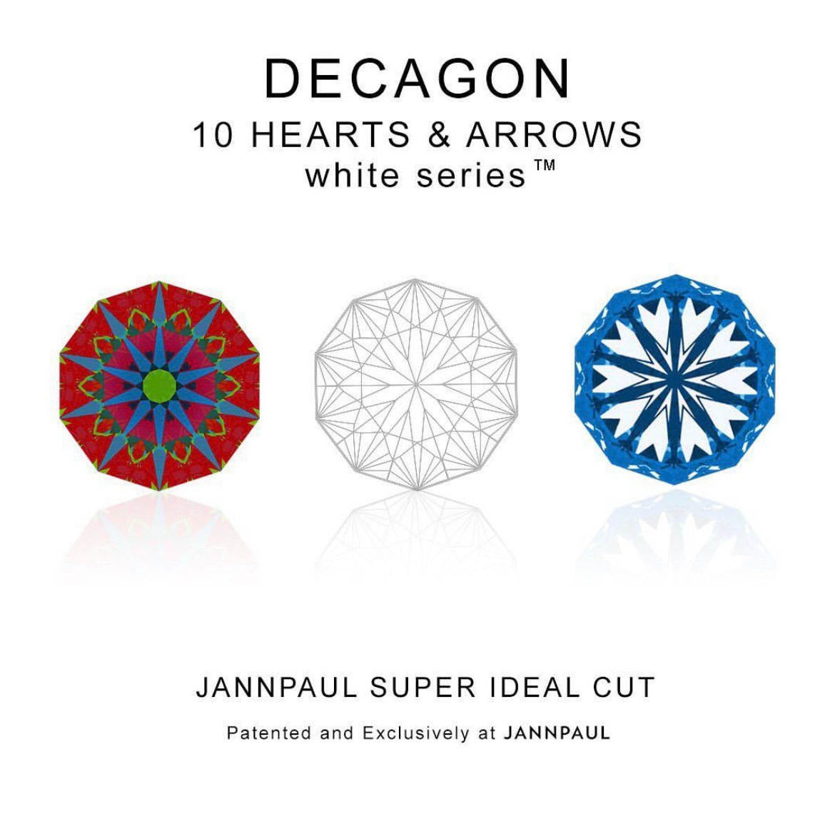 iF Design - Decagon 10 Hearts & Arrows Diamond Cut