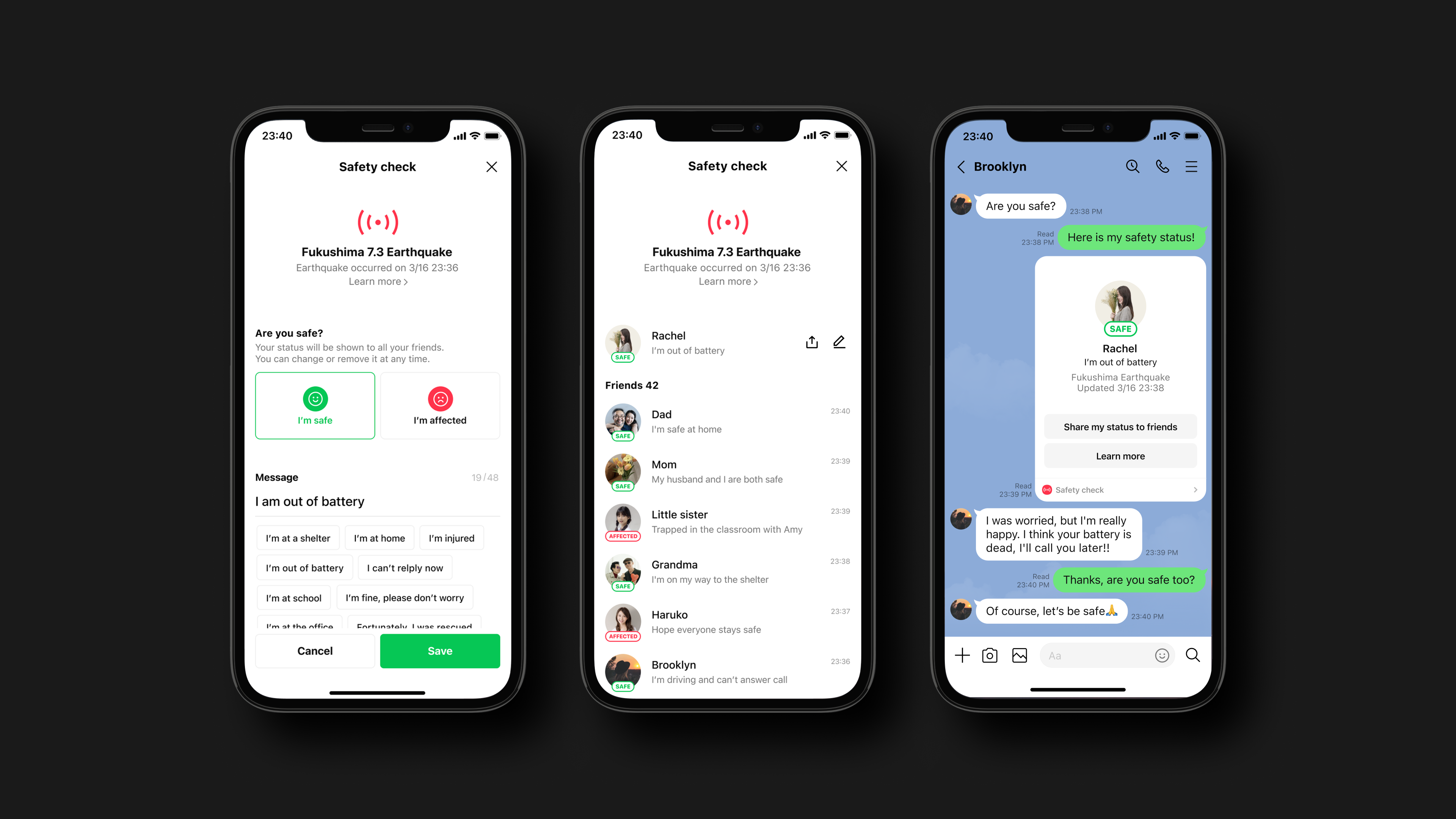 iF Design - Safety Check - Communication Tool during Disasters