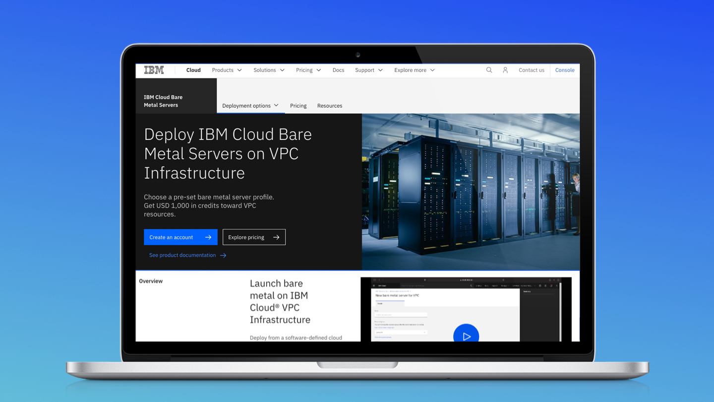 iF Design - IBM Bare Metal Servers for VPC