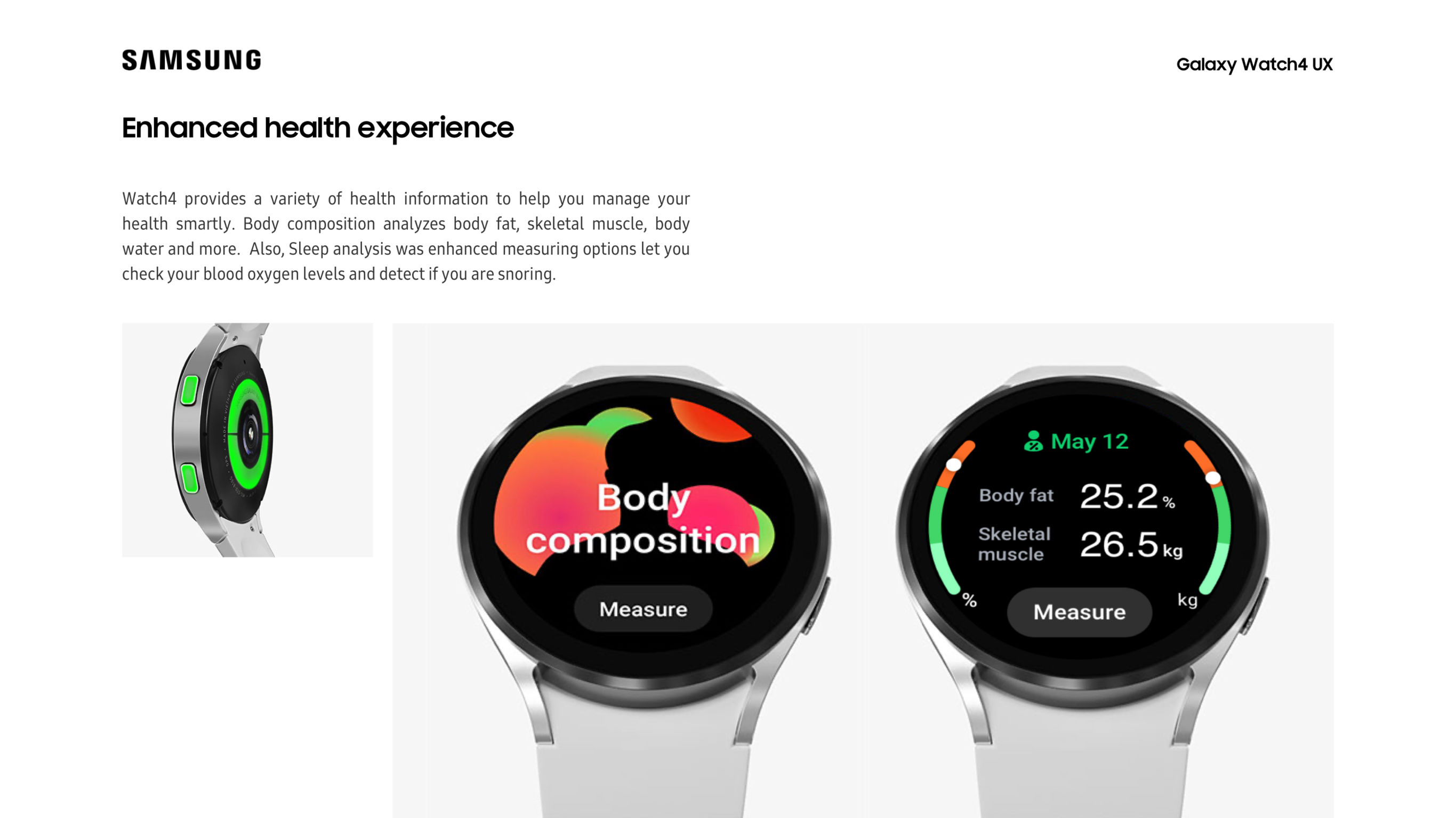 iF Design - Galaxy Watch4 UX