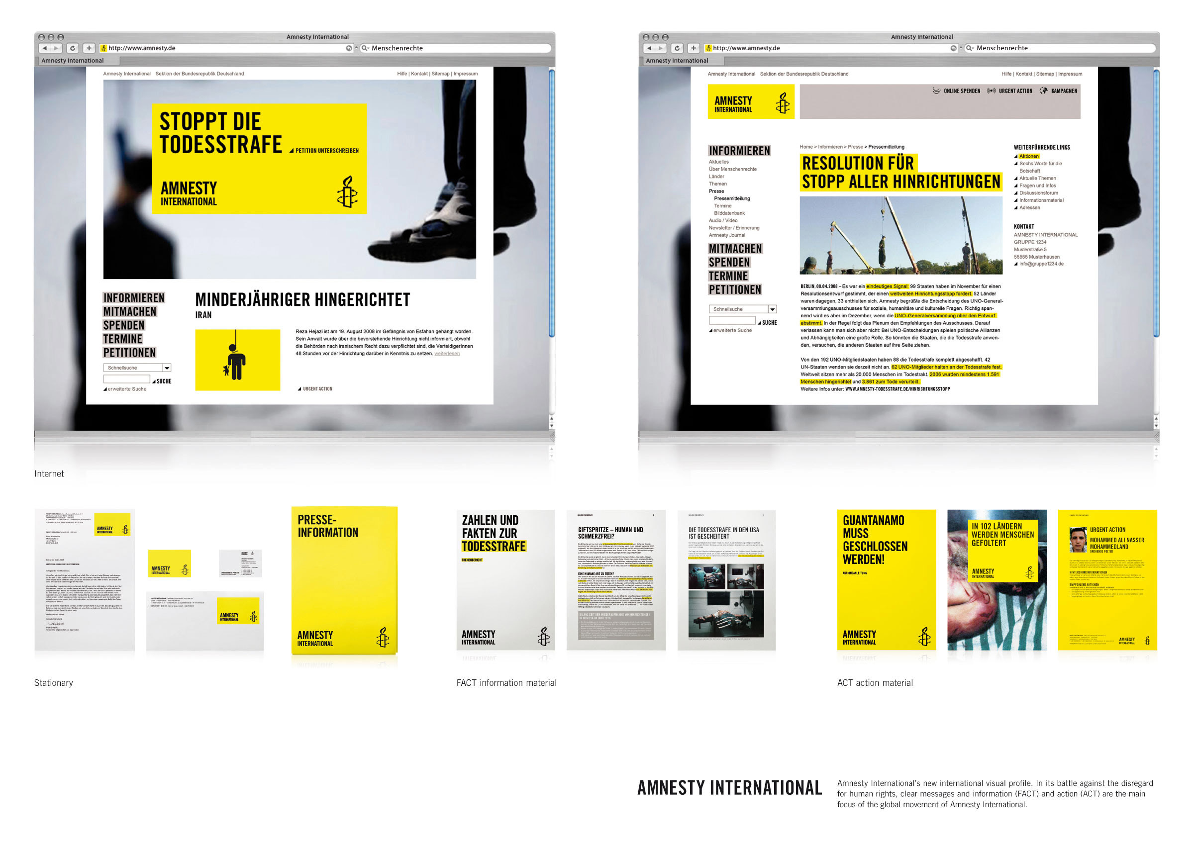 iF Design - Amnesty International