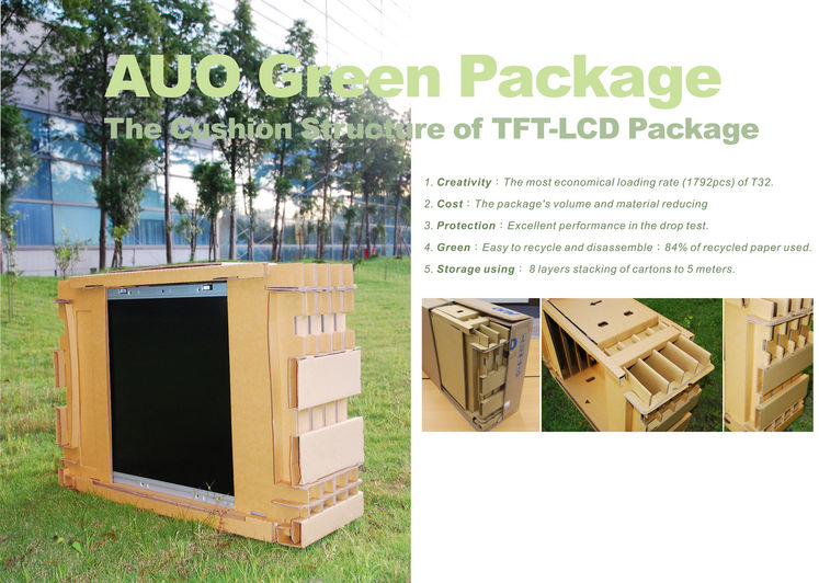 iF Design - Green Cushion Structure of TV Panel Packaging