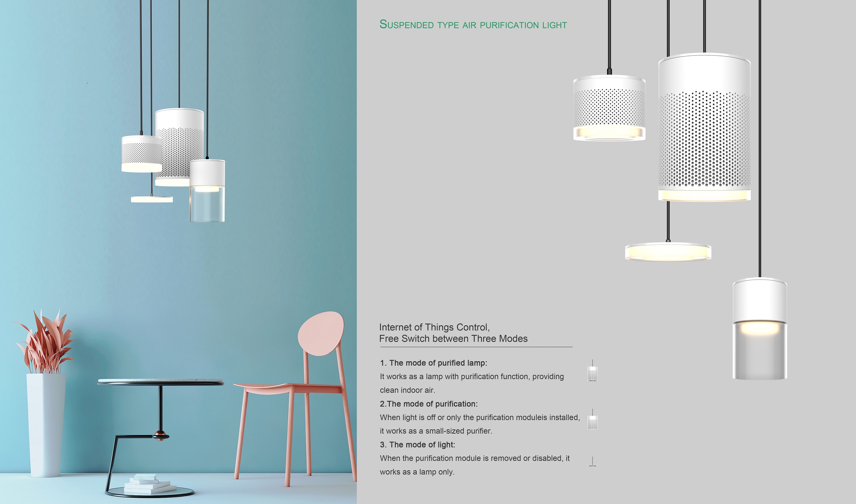 iF Design - Suspended type air purification light