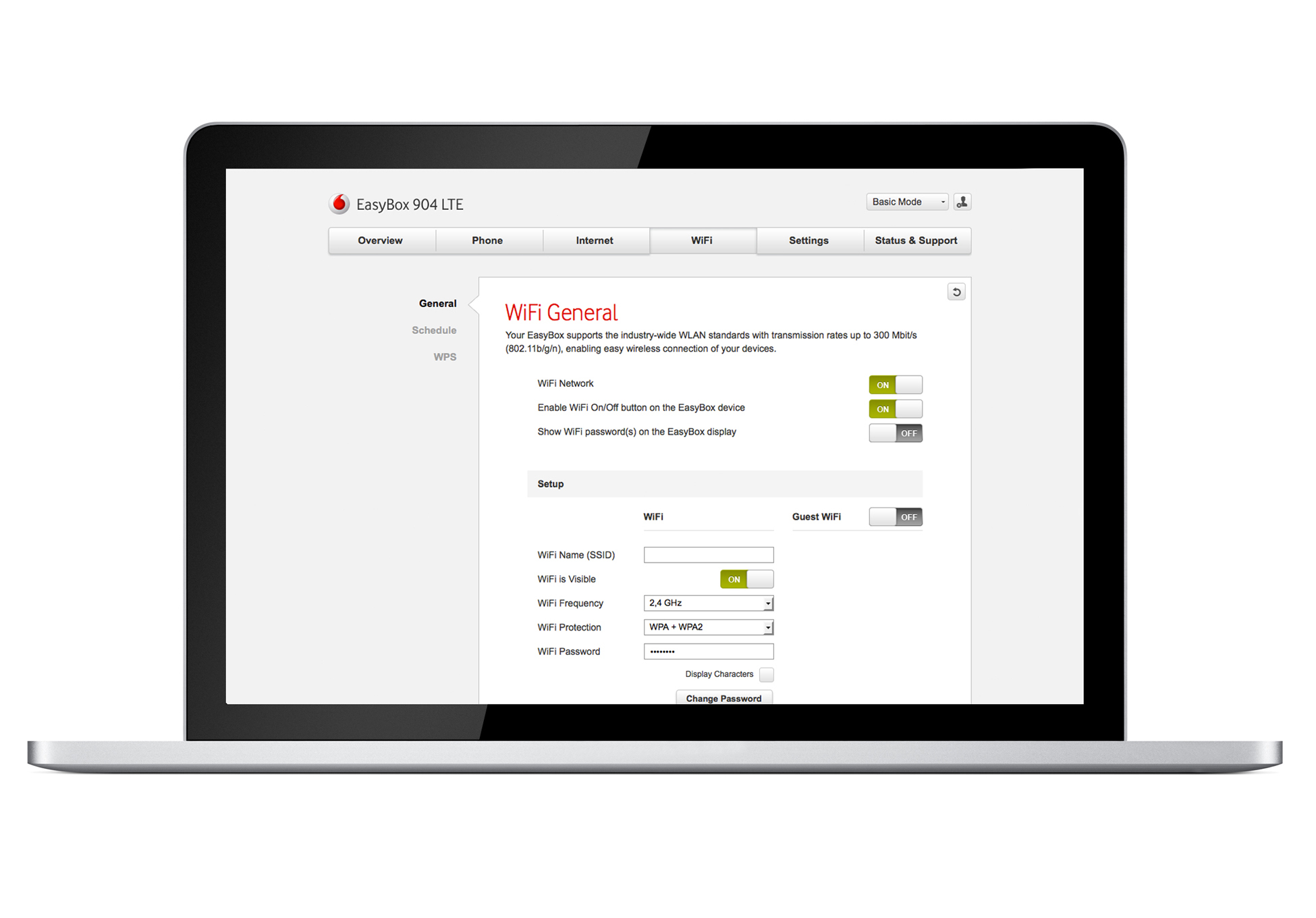 iF Design - EasyBox WebGUI
