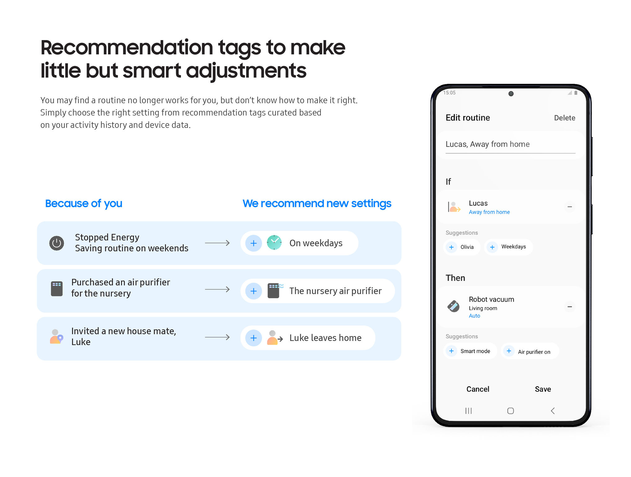 iF Design - Routine Builder for Smart Home Automation