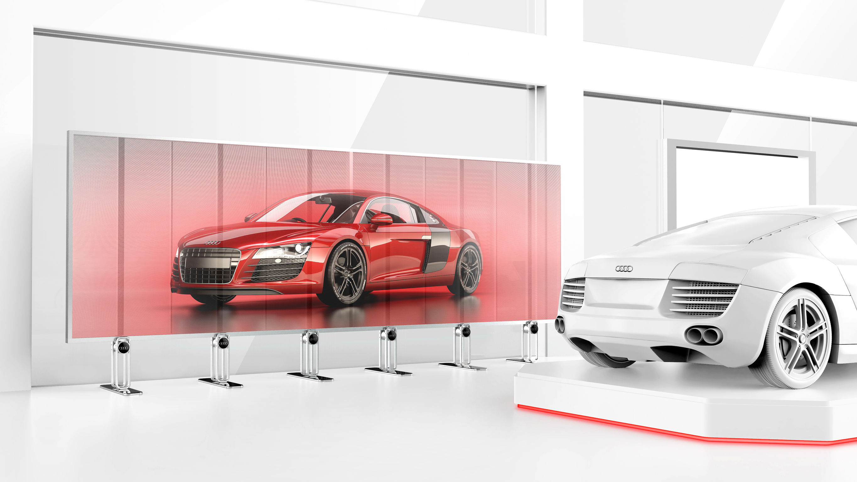 iF Design - Double-sided display transparent LED screen