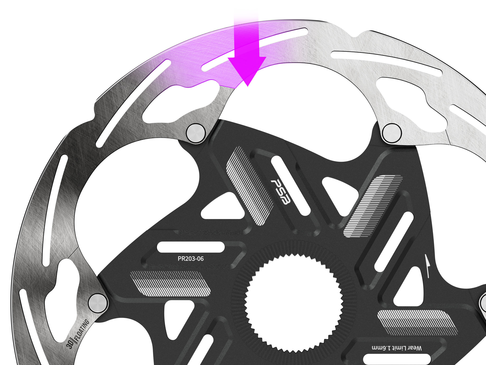 iF Design - Two-piece 3D Floating Rotor