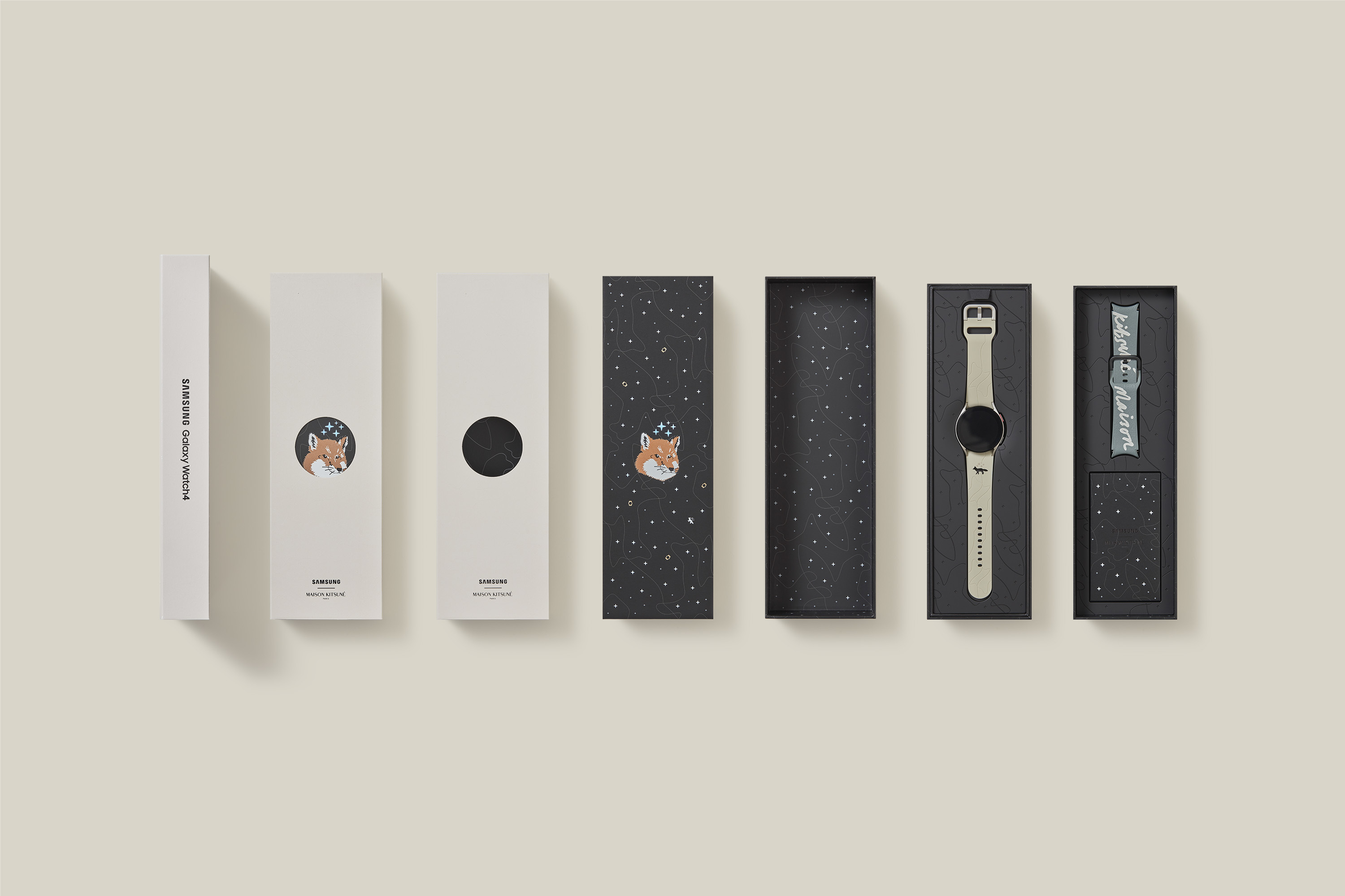 iF Design - Galaxy Watch4 & Buds2 Maison Kitsune Edition pakage